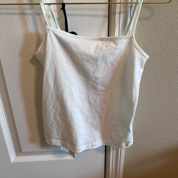 Tops | White Cropped Tank Top | Poshmark